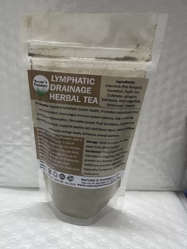 LYMPHATIC DRAINAGE HERBAL TEA - NATURE`S PHARMACY MABONENG SOUTH AFRICA