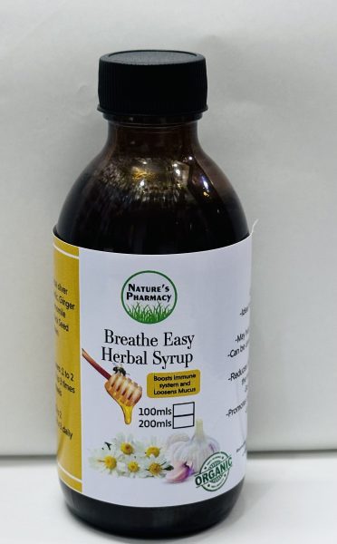 Breathe easy Herbal syrup 100mls - NATURE`S PHARMACY MABONENG SOUTH AFRICA