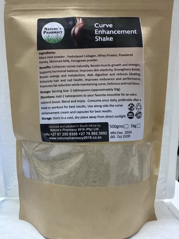 Curve Enhancement shake 500gms - NATURE`S PHARMACY MABONENG SOUTH AFRICA